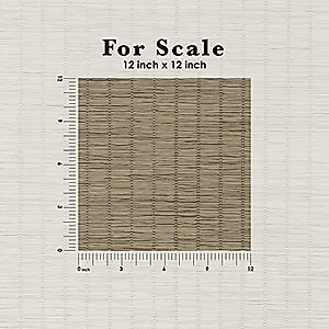 GoDear Design Faux Grasscloth Textured Wallpaper for Bedroom Living Room, Contact Paper for Wall Décor and Doors, Single Roll Wall Covering, 23" W x 96" L Non-Pasted Paper, Tranquility