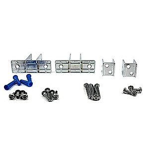 Panel Pack-2 Two Ear Bracket & 2 U Brackets Die Cast Zamac for 7/8 in. Thick Panels w/Fasteners