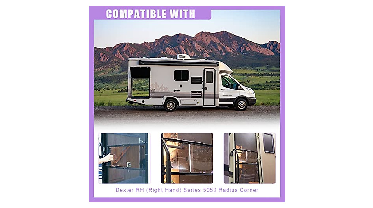 gtpartes RV Screen Door Slider Panel - Clear Plexiglass