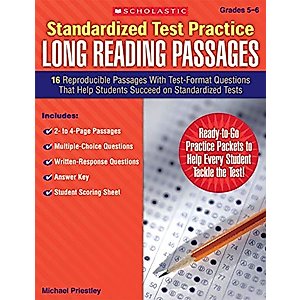 Standardized Test Practice: Long Reading Passages: 16 Reproducible Passages With Test-Format Questions That Help Students Succeed on Standardized Tests