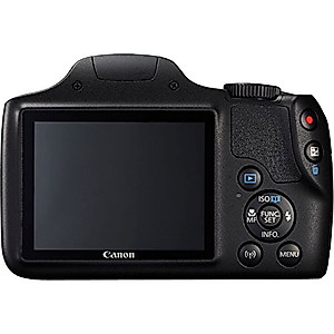 Canon PowerShot SX540 HS 20.3MP Digital Camera with 50x Optical Zoom Red Bundle with 64GB Memory Card, Rechargeable Battery, Battery Charger, Camera Bag and Table-top Tripod (Renewed)