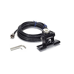 Nagoya RB-700N Heavy Duty Universal NMO Lip Mount for Trucks, Hatchbacks, SUVs, and Cars (Multi Axis Adjustable); Includes 20' of RG-58A/U Cable with a PL-259 Connector (Includes Rain Cap)