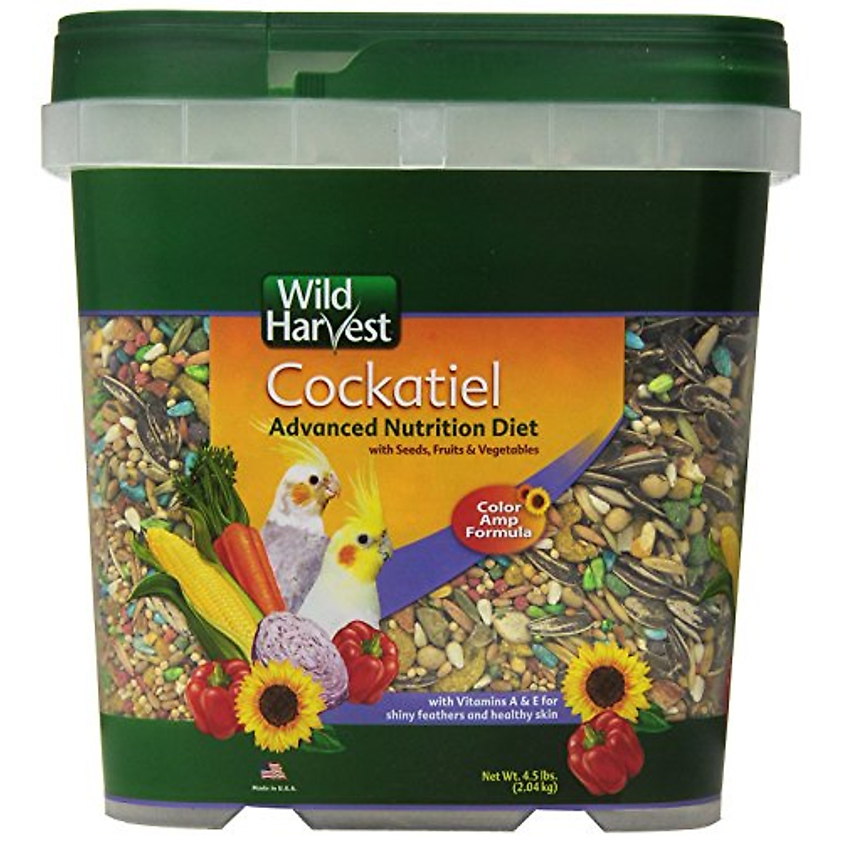 Wild Harvest WH-83541 Wild Harvest Advanced Nutrition Diet for Cockatiels, 4.5-Pound