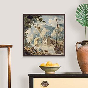 SYSMYXGS Paint by Numbers for Adults, Easy Drawing DIY Oil Canvas Painting Kits with Brushes, Acrylic PigmentHome Decor Gifts — Avon Gorge and Bristol Hotwell by Joseph Mallord William Turner