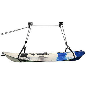 LIBOSULV Kayak Hoist Lift Systems for Kayaks, Canoes, Surfboards, Bikes or ladders. Kayak Suspension Hoist Pulley Garage Storage for Bicycle
