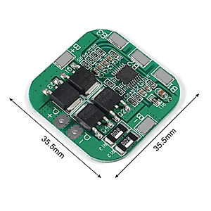 MELIFE 4PCS 4S 20A 14.8V Lithium for 18650 Battery BMS PCM Protection PCB Board Module 16.8V with Overcharge Over Discharge Short Circuit Protection