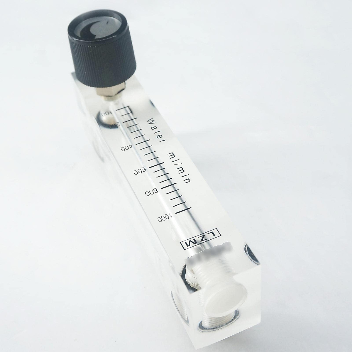 100-1000mL/min LZM-6T Acrylic Panel Water Liquid Flowmeter Rotameter with Control Valve Push in Fit 6mm Tube
