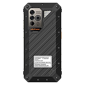 Ulefone Power Armor 19 Rugged Smartphone(2023 New), Temperature Measurement 108MP Main Camera, 17GB+256GB MTK Helio G99, 9600mAh Battery 66W Fast Charge, 6.52” FHD+ Corning Gorilla Screen, Android 12
