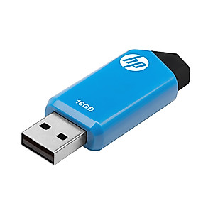 HP 16GB v150w USB 2.0 Flash Drive, Blue