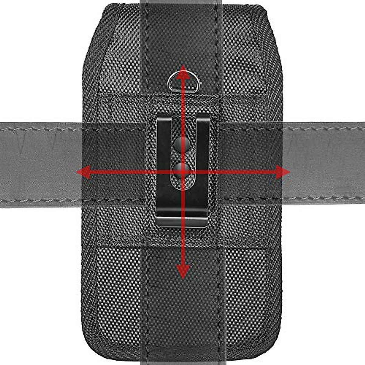 LUXMO Rugged Heavy Duty Cell Phone Carrying Holder Belt Clip Holster Case Pouch for Motorola Moto g Power 5G Moto g Play (2023) Moto Edge 30 Fusion Moto Edge (2022) Moto g Stylus 2022 Moto g 5G