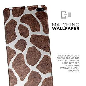 DesignSkinz Real Giraffe Animal Print Protective Vinyl Decal Wrap Skin Cover Compatible with The Samsung Galaxy S20 (Screen Trim & Back Glass Skin)