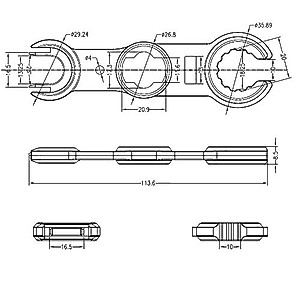 Witproton PPO PPE Hard Plastic Spanner for PV Solar Connector (2pcs spanners)