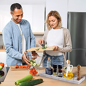 Sancagy 11.8IN Rectangular Vanity Tray, Silicone Bathroom Tray for Counter, Toilet Tank & Kitchen Sink - Small Trays, Soap & Perfume & Jewelry & Candle & Key Vanity Tray