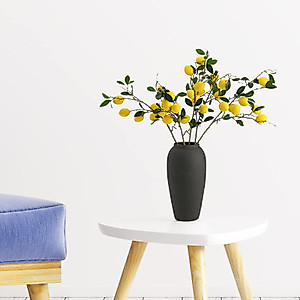 HYLYING 3 Pcs Artificial Pomegranate Branches 33.5 Inch Simulation Pomegranate Bouquet Greenery Plants Pomegranate Berries for Home Garden Wedding Party Decoration