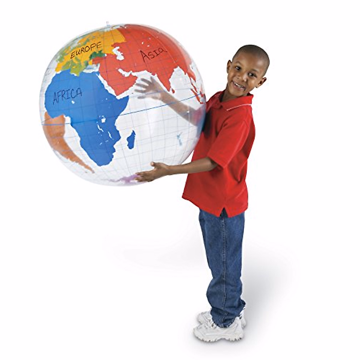 Learning Resources Inflatable Labeling Globe - Geography Class Supplies for Kids, Inflatable Earth, Classroom Science Supplies