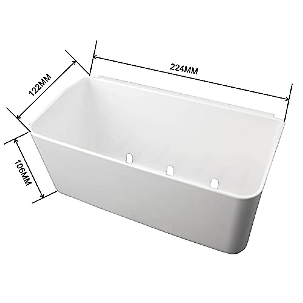 LADYBEE7LES Bath Shelve, Adhesive Shelf Shower Caddy Bathroom Organizer, No Drill Wall Mounted Shower Caddy Basket plastic，White Storage Rack for Bathroom/Kitchen
