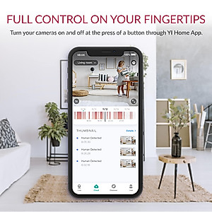 YI Pan-Tilt Security Camera, 360 Degree 2.4G Smart Indoor Pet Dog Cat Cam with Night Vision, 2-Way Audio, Motion Detection, Phone APP, Compatible with Alexa and Google Assistant