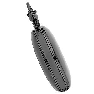 Gotham Men's Gunmetal Railroad Dial Double Hunter 17 Jewel Mechanical Pocket Watch # GWC18806B