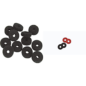 Fender Black Strap Button Felt Washers & Strap Blocks (2 Pair)