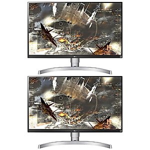 LG 27UK650-W 27 inch 4K HDR IPS Monitor 3840 x 2160 16:9 2 Pack