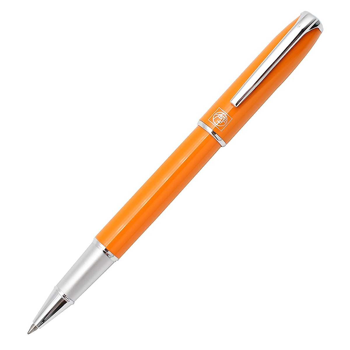 Gullor Advanced Picasso Rollerball Pen 916 Picasso Pen Orange and Silver Clip Pen
