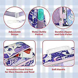 KidsPUNK Lunch Box Kids, Girls Lunch Box Insulated Lunch Bag Bento Lunch Box For Kids Cute Cat Lunch Box For Girls Insulated Lunch Box For Boys Lunchboxes Kids With Water Bottle Holder