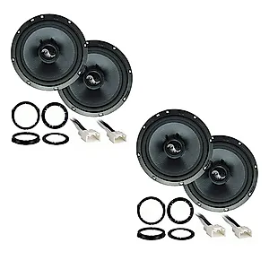 Harmony Audio HA-C65 Compatible with Ford Fusion 2013-2019 Bundled with HA-825605 Speaker Adapter Kit Premium Factory Speaker Replacement Package