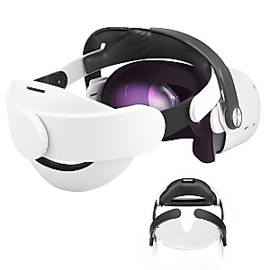 Eyglo M5 Head Strap for Oculus Quest 2/Meta Quest 2 - Adjustable Halo Strap Reduce Pressure On Face, Pad Thick Sponge Cushion Foldable Headband Enhance Support and Comfort in VR