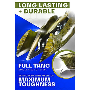 Dalstrong Chef Knife - 8 inch - Frost Fire Series - Glacial Lightning Edition - HC 10CR15MOV Stainless Steel Kitchen Knife - Sand Blasted Frosted - Dragon Skin Handle - Sheath - NSF Certified