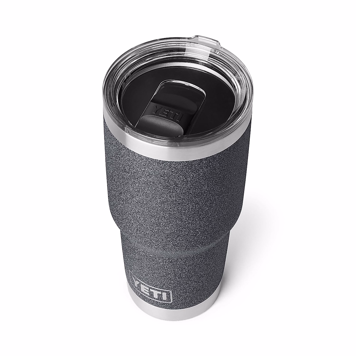 YETI Rambler 30 oz Tumbler, Stainless Steel, Vacuum Insulated with MagSlider Lid, Black Stone
