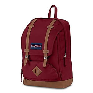 JanSport Cortlandt Laptop Backpack, Russet Red, 15” Laptop Sleeve-Synthetic Leather Shoulder Computer Bag with Large Compartment, Padded Straps- Rucksack for Men, Women