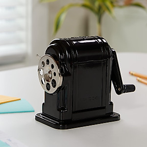 X-ACTO 1001 Ranger 55 Classroom Manual Pencil Sharpener, Black