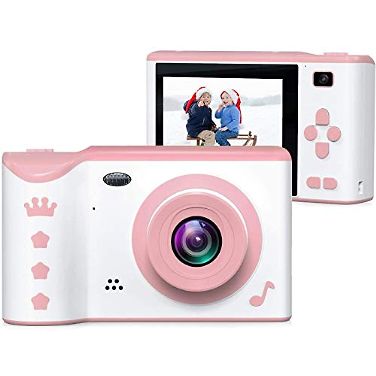 ieGeek Kids Camera,Kids Digital Camera 1080P 2.8 Inch Rechargeable Touch Screen Camera Toddler Toys Video Recorder Gifts for Kids 3-12 with 32G Memory Card