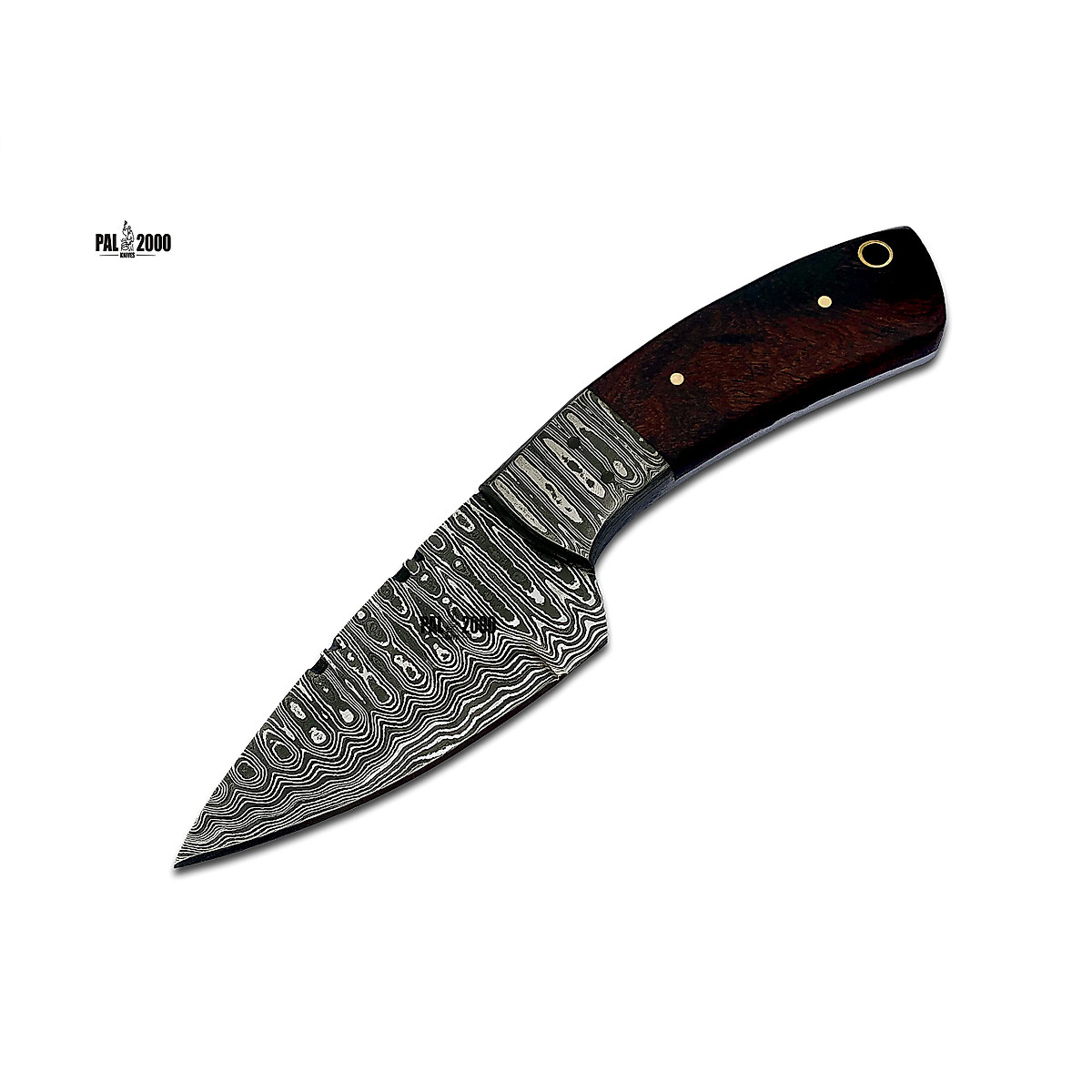 PAL 2000 KNIVES DAM-6011 Handmade Damascus Steel Knife with Sheath New Pattern Blade and Handle