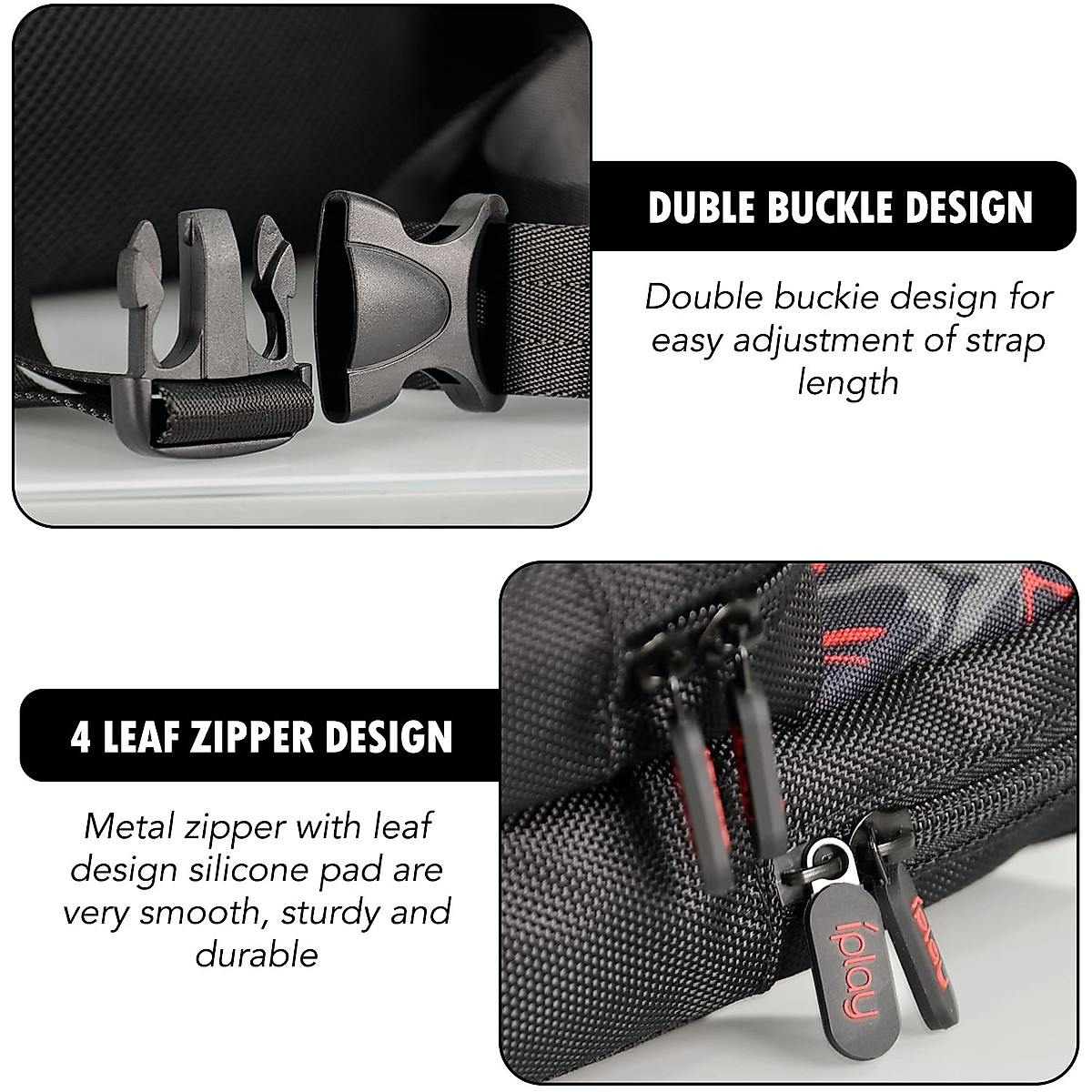 GOLDCHAMP Switch Travel Bag, Portable Nylon Water Resistant Shoulder Bag Storage Backpack, for Nintendo Switch Console/Dock/Switch Accessories, Chest Bag compatible with Nintendo Switch