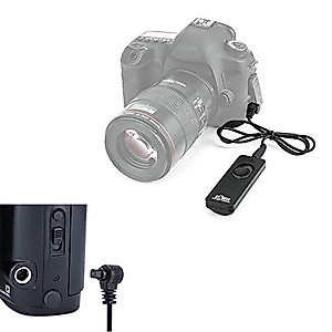 Kiwifotos RS-80N3 Remote Control Shutter Release Cord for Canon EOS R5 R3 5D Mark IV III II 6D Mark II 7D Mark II 5Ds R 1DX Mark III II,1Ds Mark III 50D 40D and More Canon Camera with 3-Pin Connection