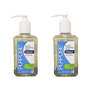 Purpose Gentle Cleansing Wash, 6-Ounce Pump Bottle, 6 Fl Oz (Pack of 2)