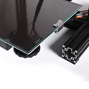 Aokin Adjustable 3D Printer Glass Bed Clips Clamp Compatible with Creality Ender 3/3 Pro, Ender 3S/3X, Ender 3 V2, Ender 5/5 Pro and CR-10/10S 3D Printer Heated Bed Glass Bed Platform, 4 Pcs