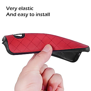 ELISORLI Compatible with Samsung Galaxy J4 2018 Case Rugged Thin Slim Full Body Grip Bumper Cell Soft Accessories Anti-Slip Fit Rubber TPU Mobile Protection Phone Cover for Glaxay J 4 Women Men Red
