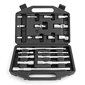 HORUSDY 20-Piece Extension Bar Set, 1/4", 3/8" and 1/2" Drive Socket Extension Set