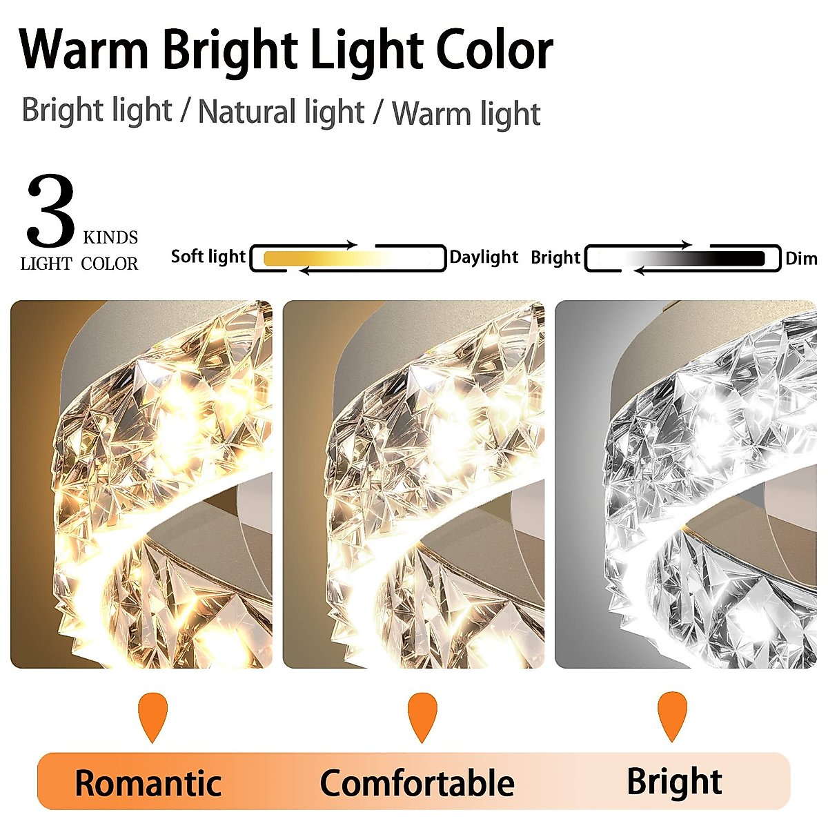 QUMFIXPU 19.7 inch Low Profile Ceiling Fan with Light, Flush Mount Remote Control Timing and Dimmable LED Fan Light, 6 Wind Speed 5 Reversible Invisible Blades,Gold