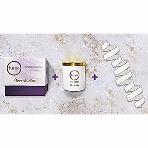 Stress No More | Premium Quality Scented Candle | Highly Scented with Fascinating Lilac Fragrance | 12.3oz 100% Natural Soy Wax | 50H Long Burning Time | Scented Candles Gifts for Women & Men