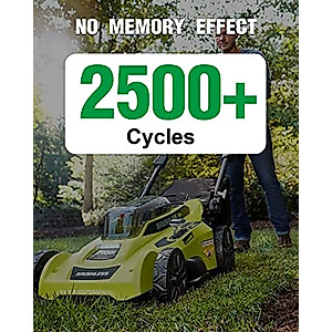 COOMYXIN 6.0Ah 40V Battery Replacement for Ryobi 40V Battery OP4040 OP4026 OP4030 OP4050 OP4060A，Compatible with Ryobi 40-Volt Battery Power Tools and Charger