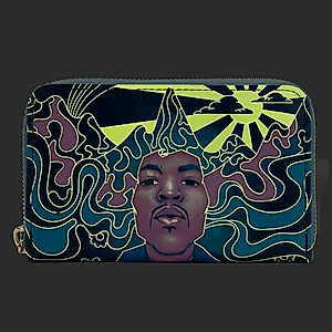Loungefly Jimi Hendrix Psychedelic Landscape Zip Around Wallet