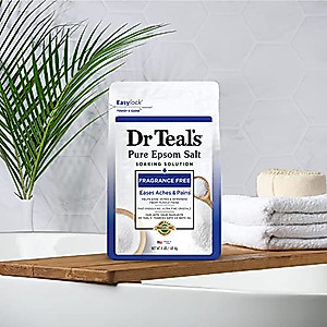 Dr Teal's Pure Epsom Salt Soak, Fragrance Free, 4 lbs