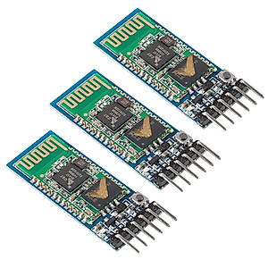 ACEIRMC HC-05 Wireless Bluetooth RF Transceiver Master Slave Integrated Bluetooth Module 6 Pin Wireless Serial Port Communication BT Module for Arduino (3pcs)