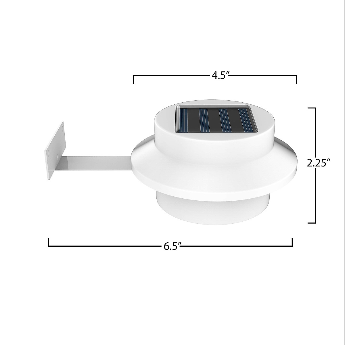 Everyday Home 80-109 Solar Outdoor Mounting Weather Resistant LED Illumination for Entrance, Walkway and Security Light, (Set of 2)