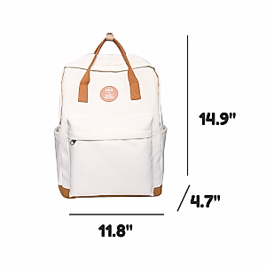 Splendrive Cute aesthetic backpack with cute duck accessories Christmas gift Outdoor Daypack (Green)