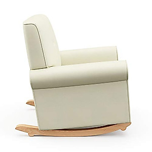 Graco Harper Tufted Rocker (Oatmeal) - Cleanable Upholstered Nursery Rocking Chair, Converts to Stationary Armchair