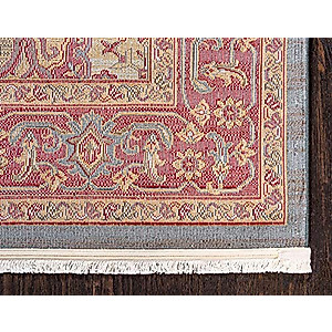 Unique Loom Sahand Collection Area Rug - Arsaces (3' 3" x 5' 3" Rectangle, Navy Blue/ Gray)